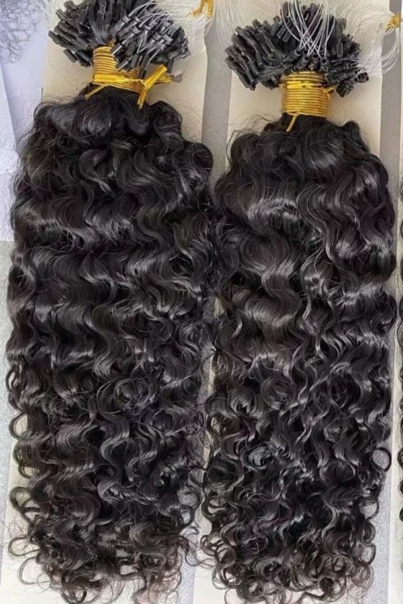 lovebeautywig | Deep Curly Micro Link Hair Extensions Human Hair ...