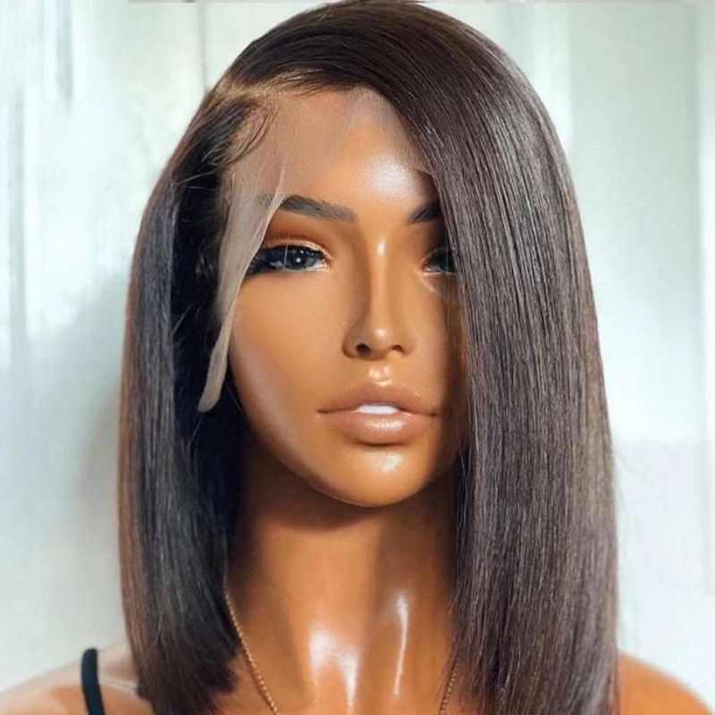 lovebeautywig | Straight Side Part Frontal BoB Wig Human Hair ...